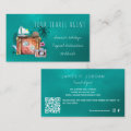 QR CODE summer holidays travel agent Business Card | Zazzle