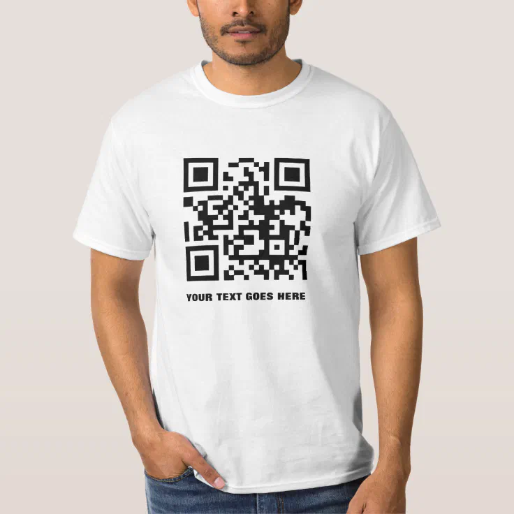 QR code t-shirt | Zazzle