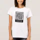 QR Code T-Shirt Scan Me Text Your Funny Gift | Zazzle