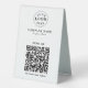 QR Code Table Tent Sign – Modern Checkout Menu | Zazzle