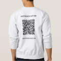 QR Code Text Info Sweatshirt Company Promotional | Zazzle