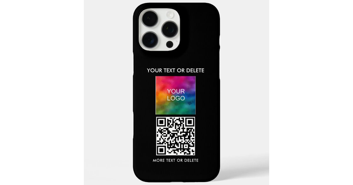 QR Code Upload Business Logo Create Your Own Case-Mate iPhone Case | Zazzle