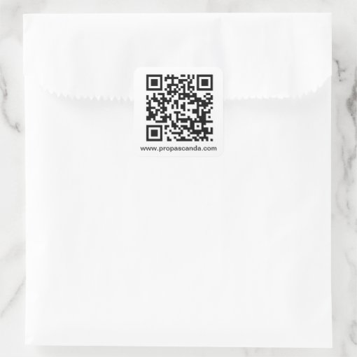 QR Code URL Sticker | Zazzle