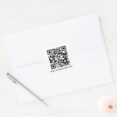 QR Code URL Sticker | Zazzle