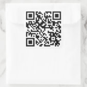 QR-code URL sticker 2.5 x 2.5 inches | Zazzle