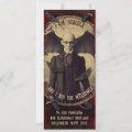 QR Code Vintage Dracula Vampire Bats Halloween Invitation | Zazzle
