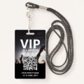 Qr Code VIP All Access Pass Custom Event Badge | Zazzle