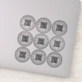 QR Code Website Link Circle Business Custom Clear Sticker | Zazzle
