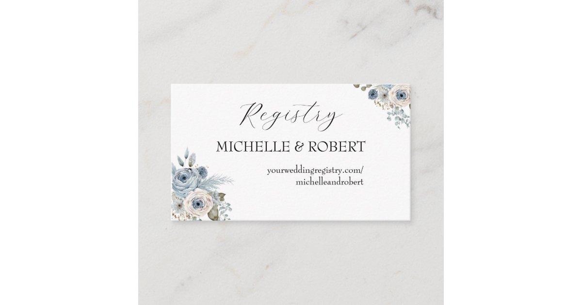 QR Code Wedding Registry Enclosure Card | Zazzle