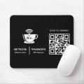 QR Code Wifi Scan to Connect Business Logo Mouse Pad | Zazzle