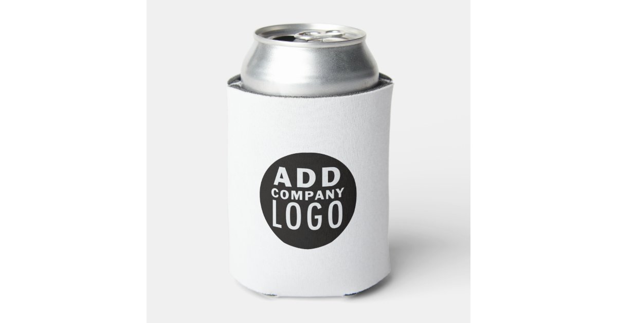 QR Code Your Business Logo Promotional Can Cooler | Zazzle