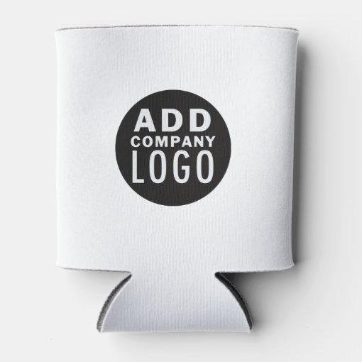 QR Code Your Business Logo Promotional Can Cooler | Zazzle