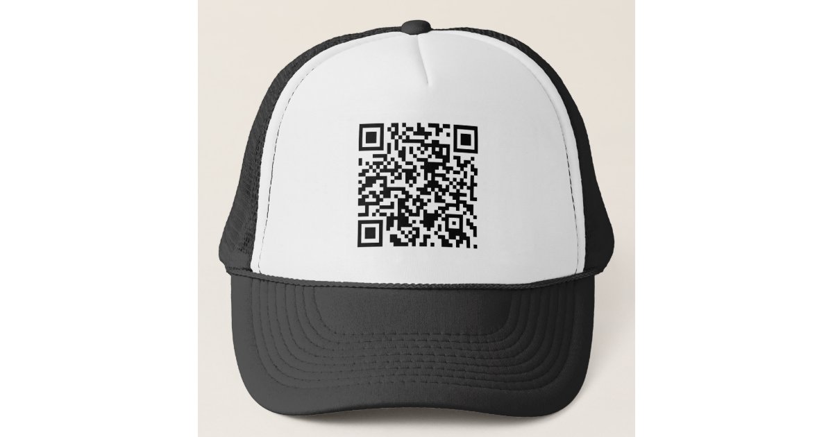 Qr Coded Hat - Customizable | Zazzle