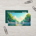 QR Fence Installation Repair Business Card | Zazzle