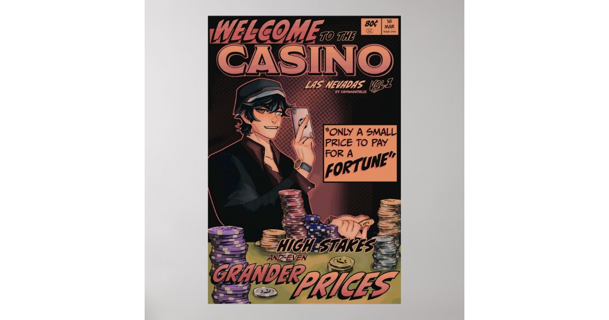 Quackity Casino Dream SMP Las Nevadas Comic Poster | Zazzle