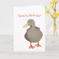 Quacky Birthday Greeting Card | Zazzle