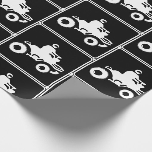 Quad ATV Symbol Pattern Wrapping Paper | Zazzle