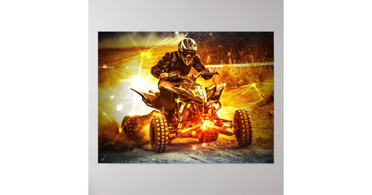 quad bike poster | Zazzle