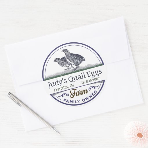 Quail eggs cartoon illustration Label Sticker | Zazzle