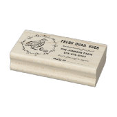 Quail Family Farm Name Egg Carton Rubber Stamp | Zazzle
