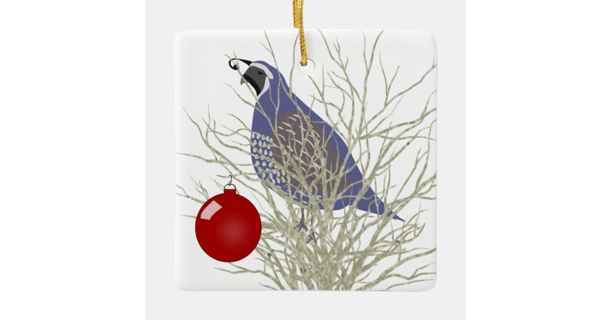 Quail Ornament | Zazzle.com