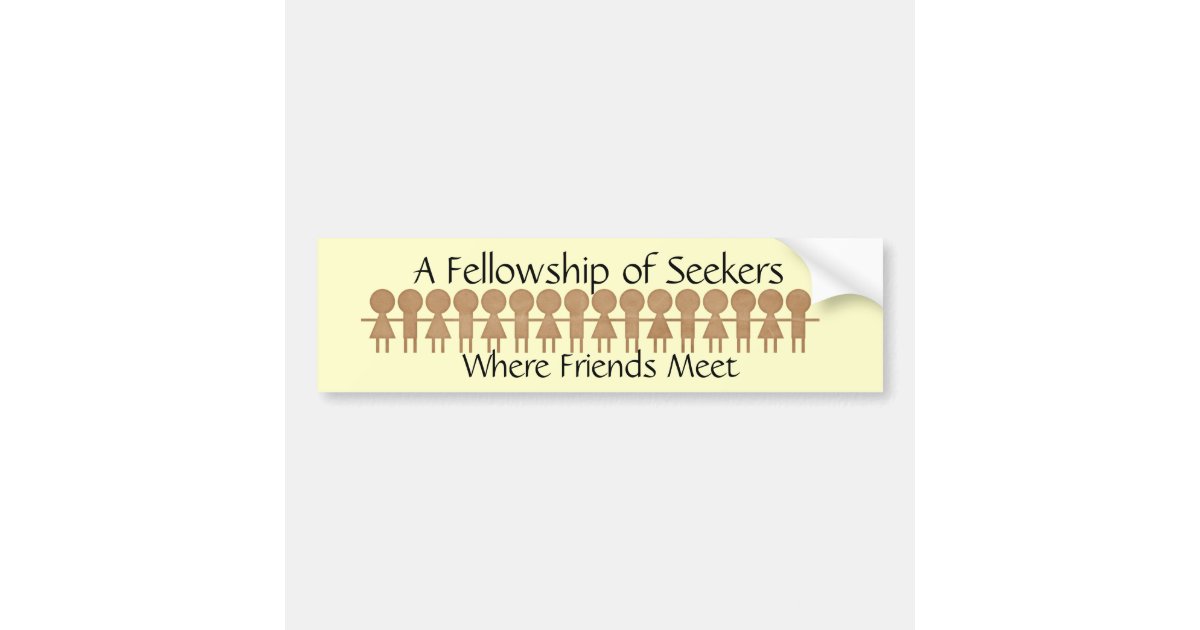 Quaker bumper sticker | Zazzle