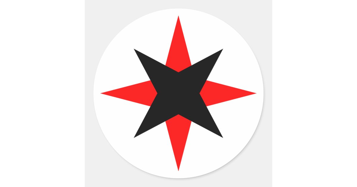 Quaker Star Classic Round Sticker | Zazzle