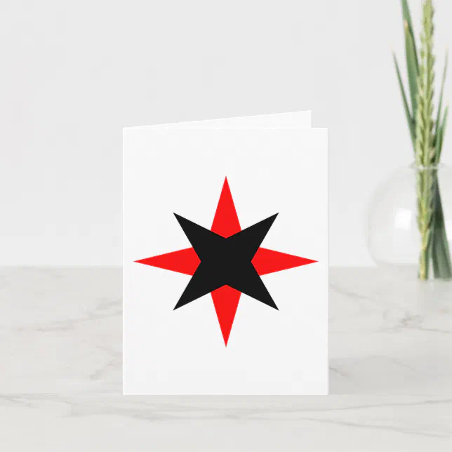 Quaker Star Note Card | Zazzle