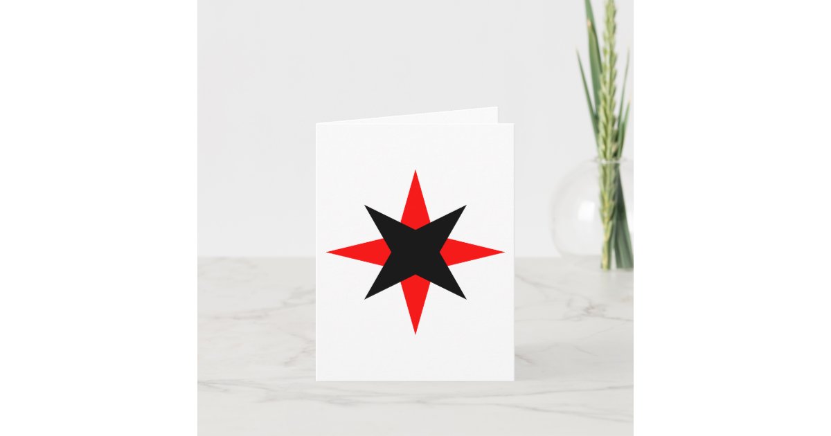 Quaker Star Note Card | Zazzle