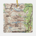 Quandary Peak CO Fourteener Map Ceramic Ornament | Zazzle