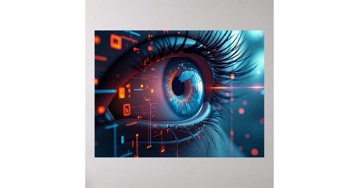 Quantum Eye matte poster | Zazzle