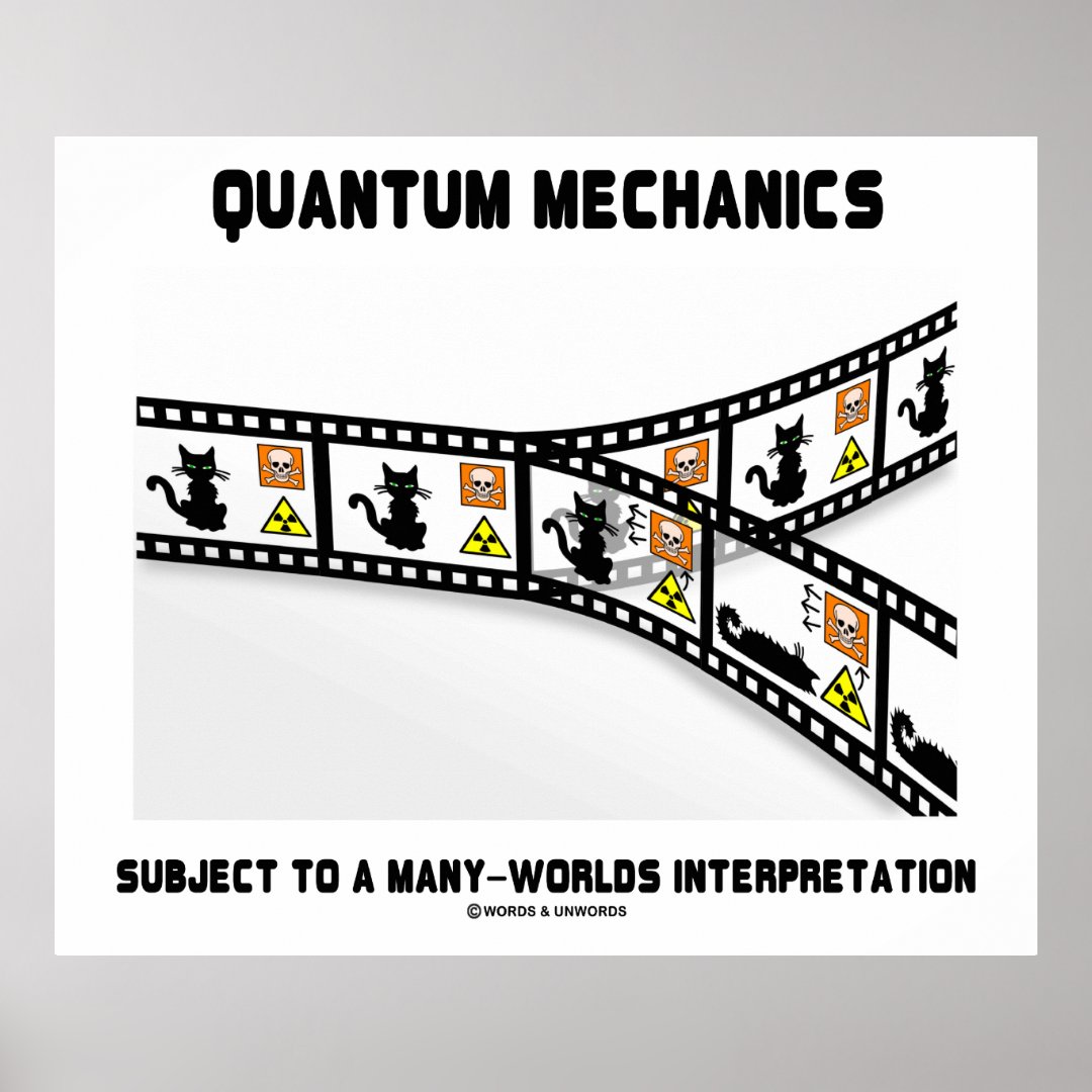 Quantum Mechanics Many Worlds Interpretation Poster | Zazzle Quantum Mechanics Many Worlds Interpretation Poster | Zazzle