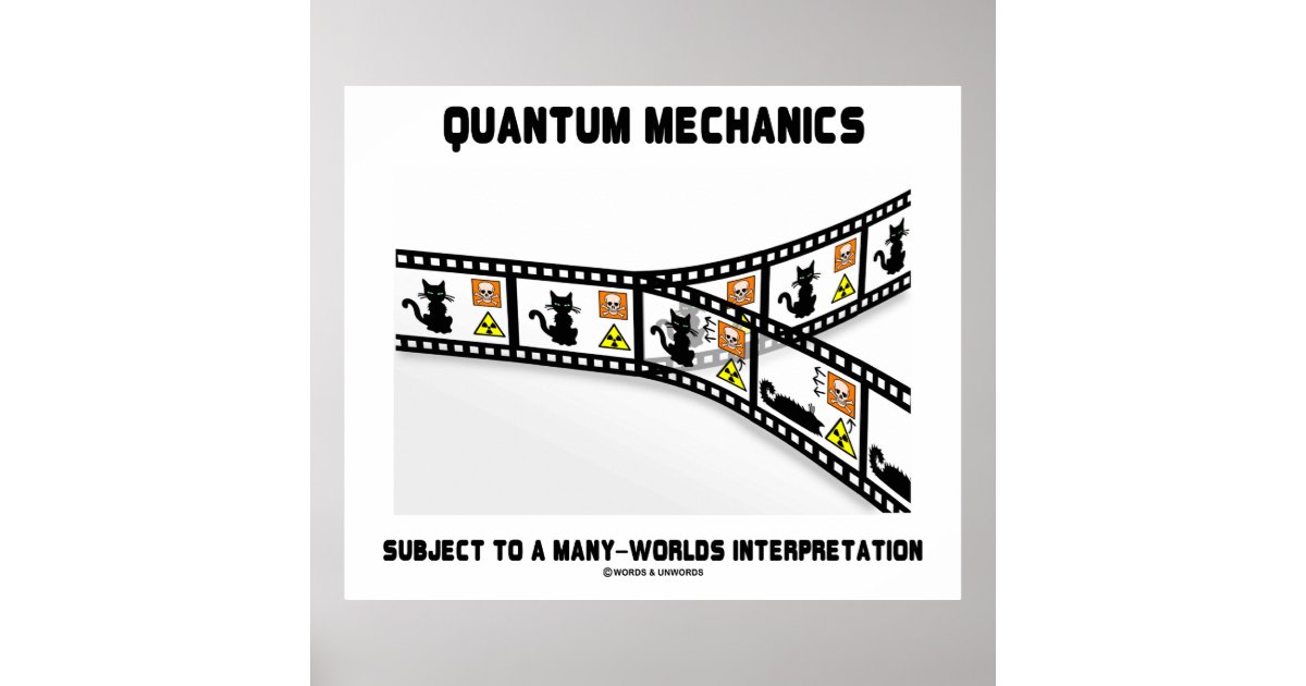 Quantum Mechanics Many Worlds Interpretation Poster | Zazzle