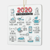 Quarantine Christmas COVID Year 2020 Commemorative Ceramic Ornament ...