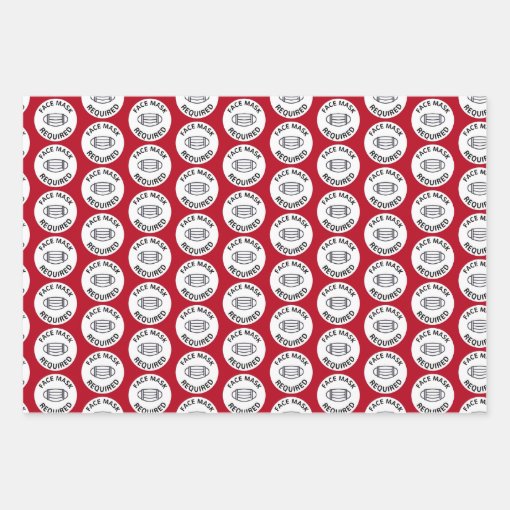 Quarantine Trio COVID Pandemic Christmas Set Gift Wrapping Paper Sheets ...