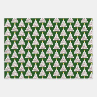 Quarantine Trio COVID Pandemic Christmas Set Gift Wrapping Paper Sheets ...