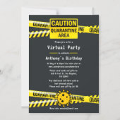 Quarantine Virtual Birthday Party Magnetic Invitation | Zazzle