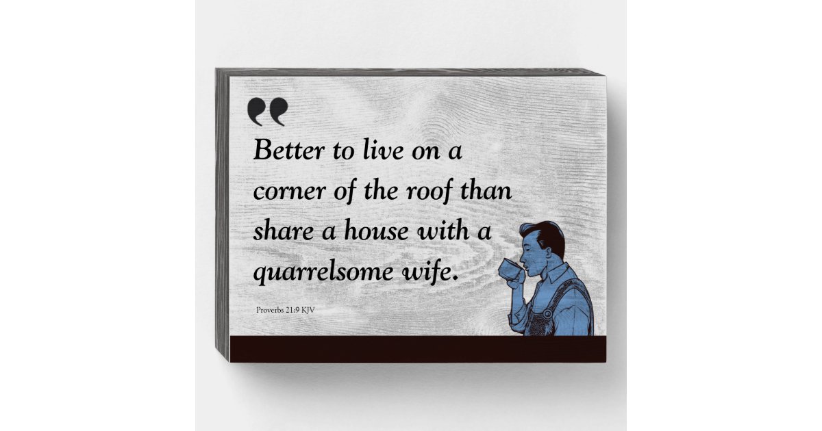 Quarrelsome Wives - Wooden Box Sign | Zazzle