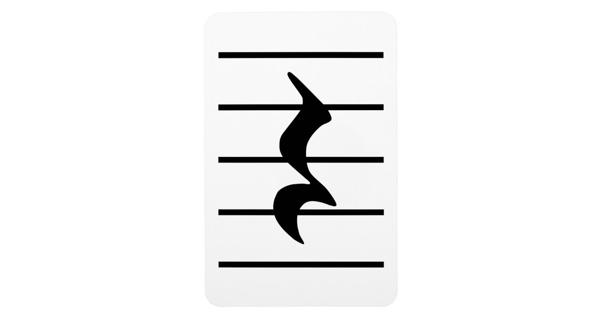quarter rest magnet | Zazzle