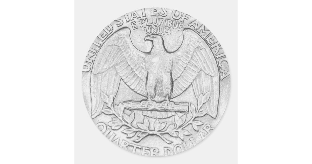 Quarter Sticker | Zazzle