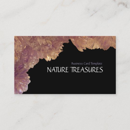 Quartz Amethyst Crystals Business Card | Zazzle.com