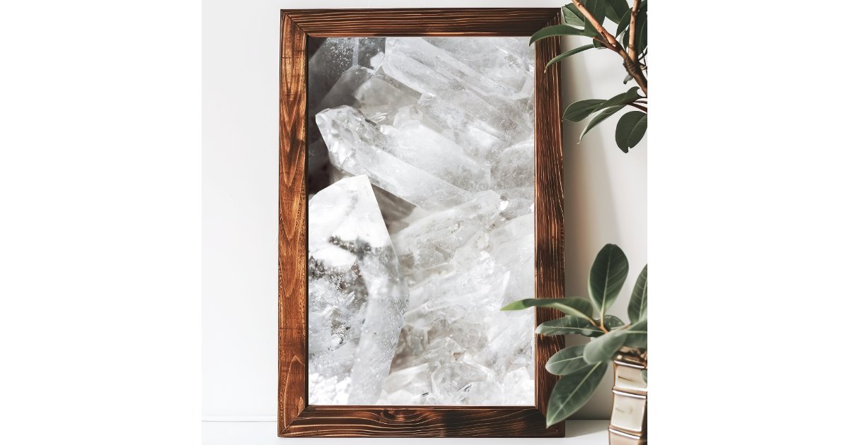 Quartz Crystal Gemstone Poster | Zazzle