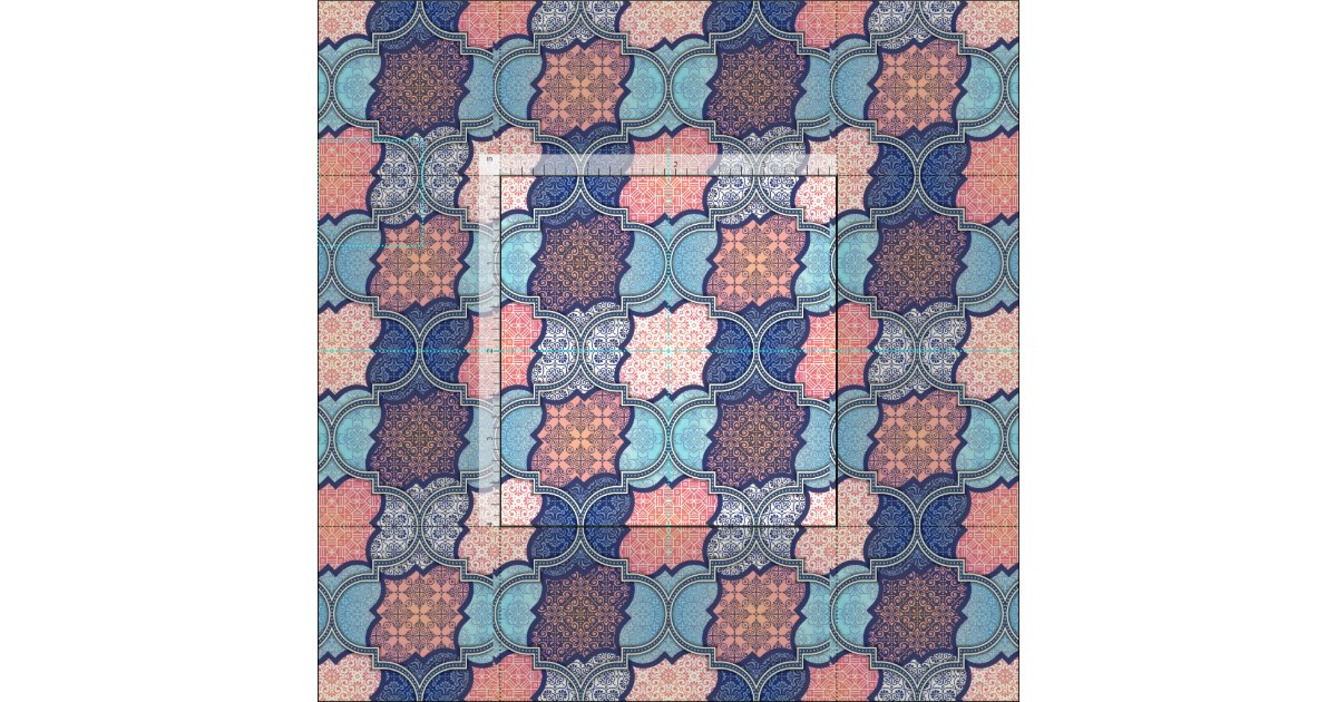 Quatrefoil Pattern Fabric | Zazzle