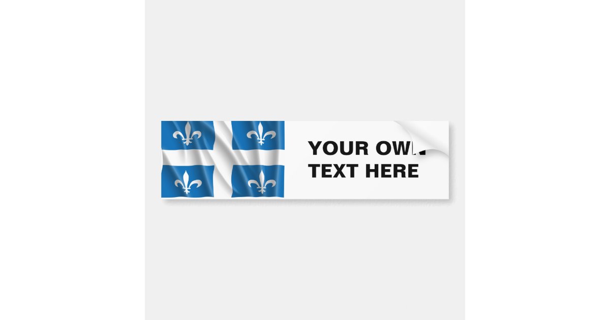 QUEBEC BUMPER STICKER | Zazzle