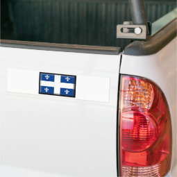 Quebec (Canada) Flag Bumper Sticker | Zazzle
