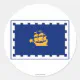 Quebec City Flag Classic Round Sticker | Zazzle