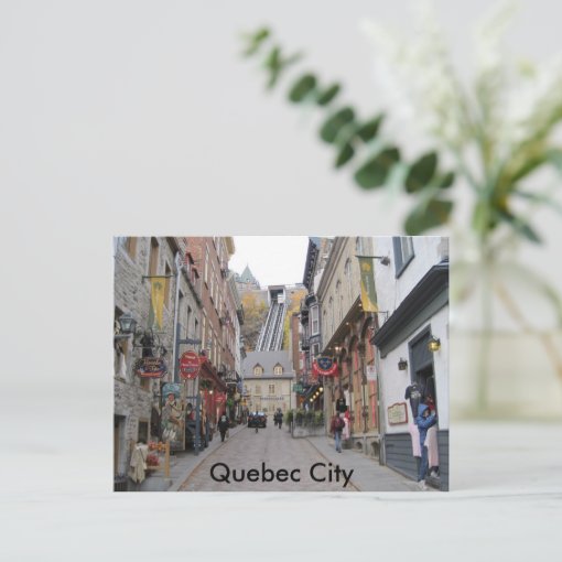 Quebec City Street Postcard | Zazzle
