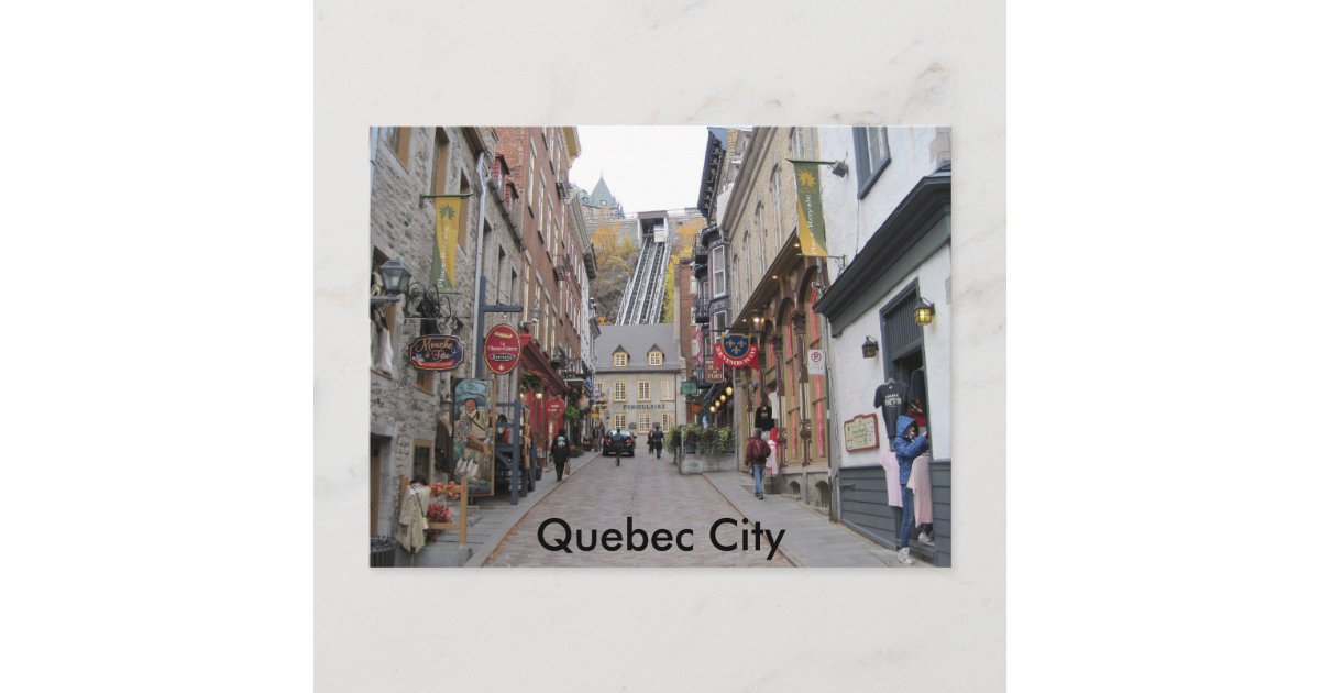 Quebec City Street Postcard | Zazzle