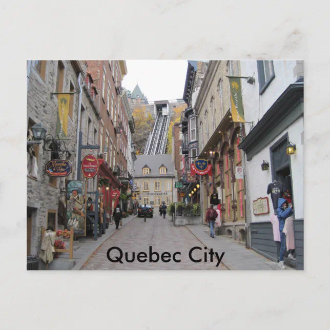 Quebec City Street Postcard | Zazzle