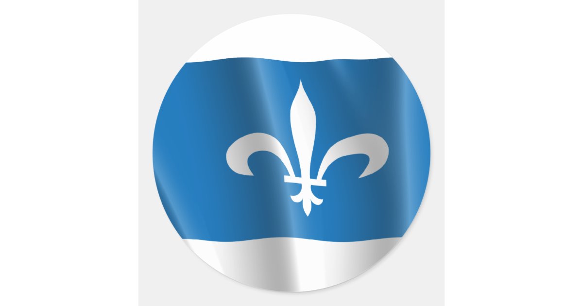 QUEBEC CLASSIC ROUND STICKER | Zazzle